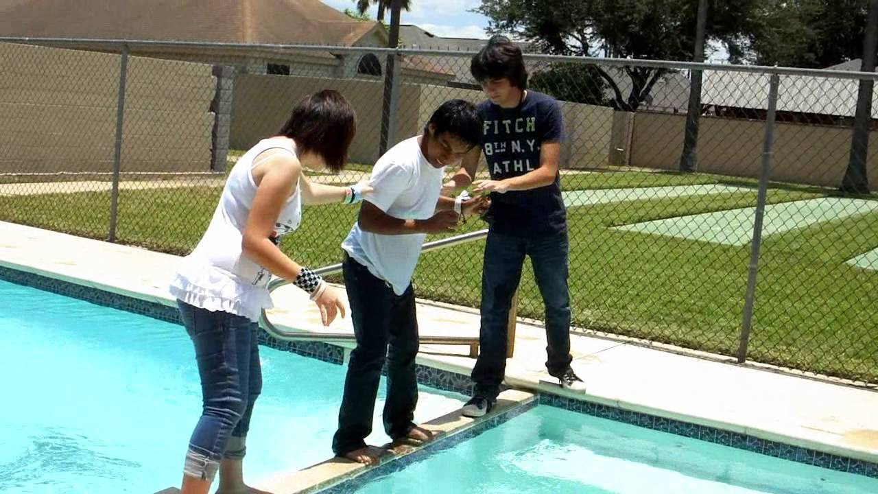 Thrown in Pool - YouTube