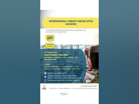 INTERPERSONAL THERAPY GROUP (IPTG) SESSIONS - COMING THIS SEPTEMBER #mentalhealthmatters #fyp ...