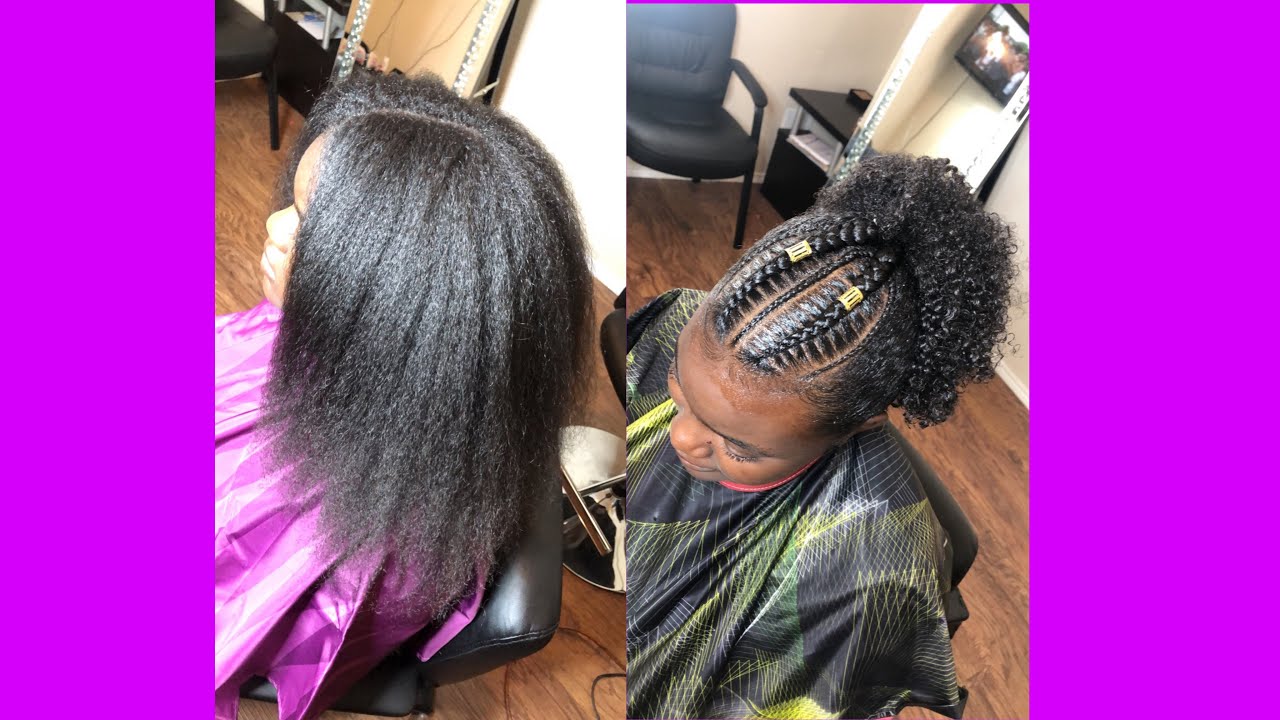 QUICK & EASY STITCH UPDO/COMB METHOD - YouTube