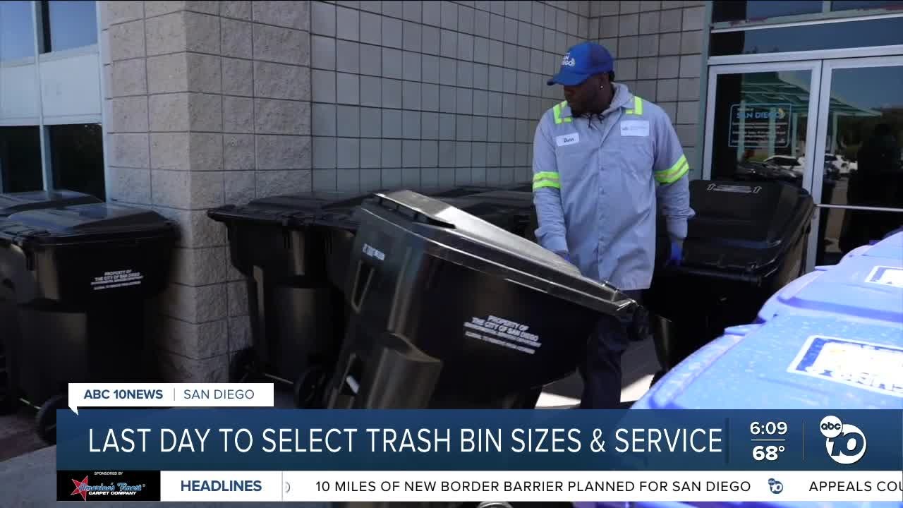 Sept. 30 is last day for San Diego customers to choose trash bin sizes ...