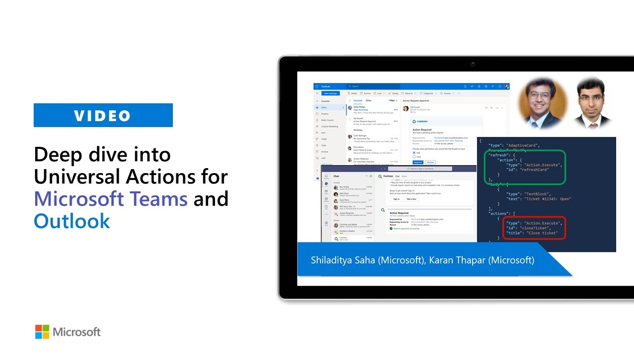 Deep dive into Universal Actions for Microsoft Teams and Outlook - YouTube