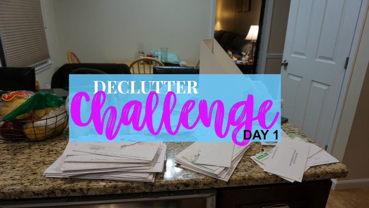 Day 1 | Paperwork | 30 Day Declutter Challenge - YouTube