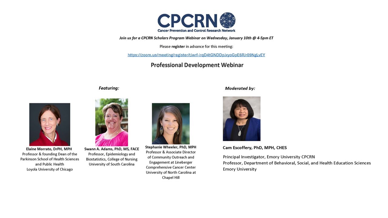 Scholars Workgroup Professional Development Webinar | 1-10-2024 - YouTube