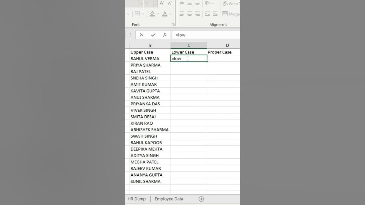 Effortless Text Case Conversion in Excel: Lower, Upper & Proper Case Made Easy - YouTube
