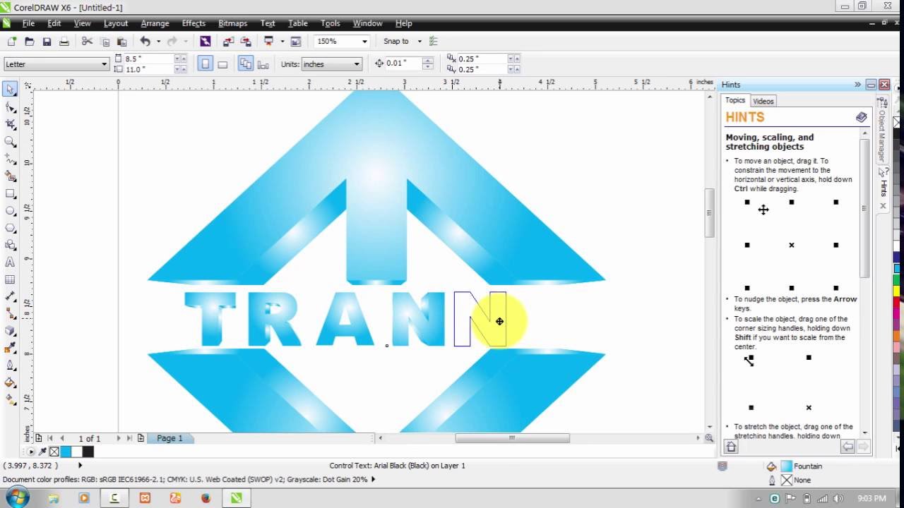 Tutorial - Cara Membuat Logo Trans TV di CorelDraw - YouTube