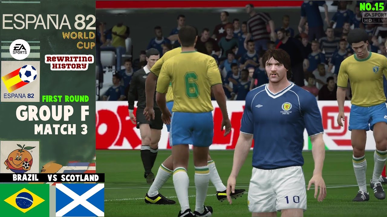 FIFA World Cup 1982 | Brazil vs Scotland | Rewriting History | Match 15 ...
