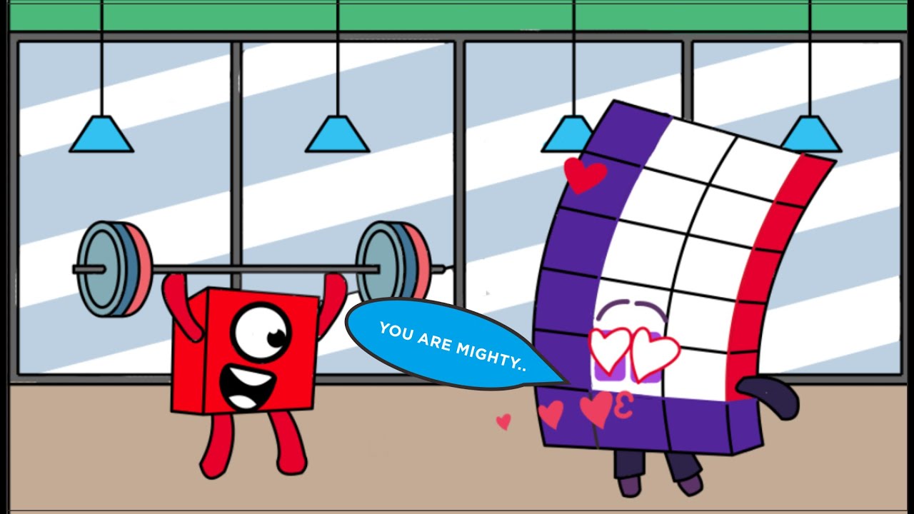 OMG! Numberblocks 16 falls in love with NB 1 because he is powerful l ...