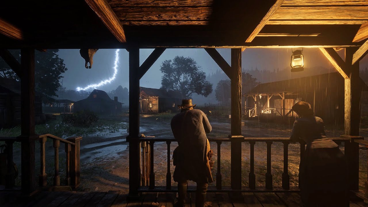 Arthur Shelters from a Thunderstorm and Heavy Rain at MacFarlane's ...