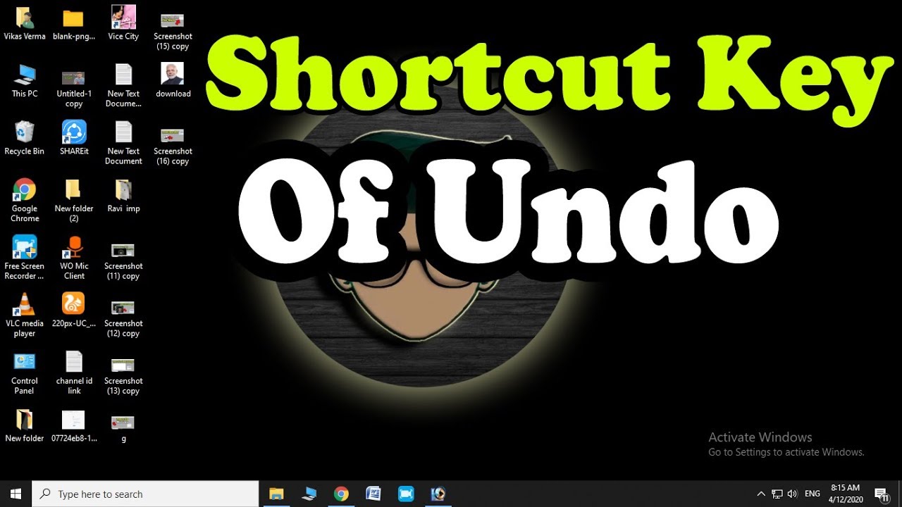 Shortcut Key Of Undo In Computer Undo Button On Computer Undo Key