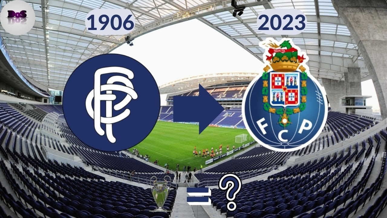 The evolution of FC PORTO logo and its trophy || From 1906 - present ...