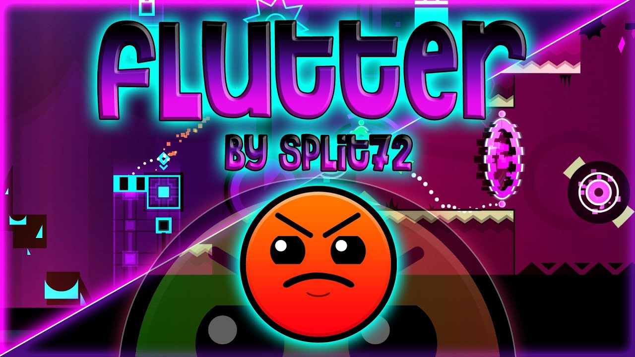 FLUTTER By Split72 | Harder level | Daily level | Geometry Dash 2.11 - YouTube