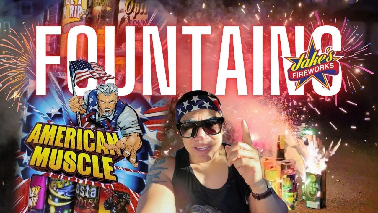American Muscle Firework Fountain Pack: Too Safe and Too Sane 4K - YouTube