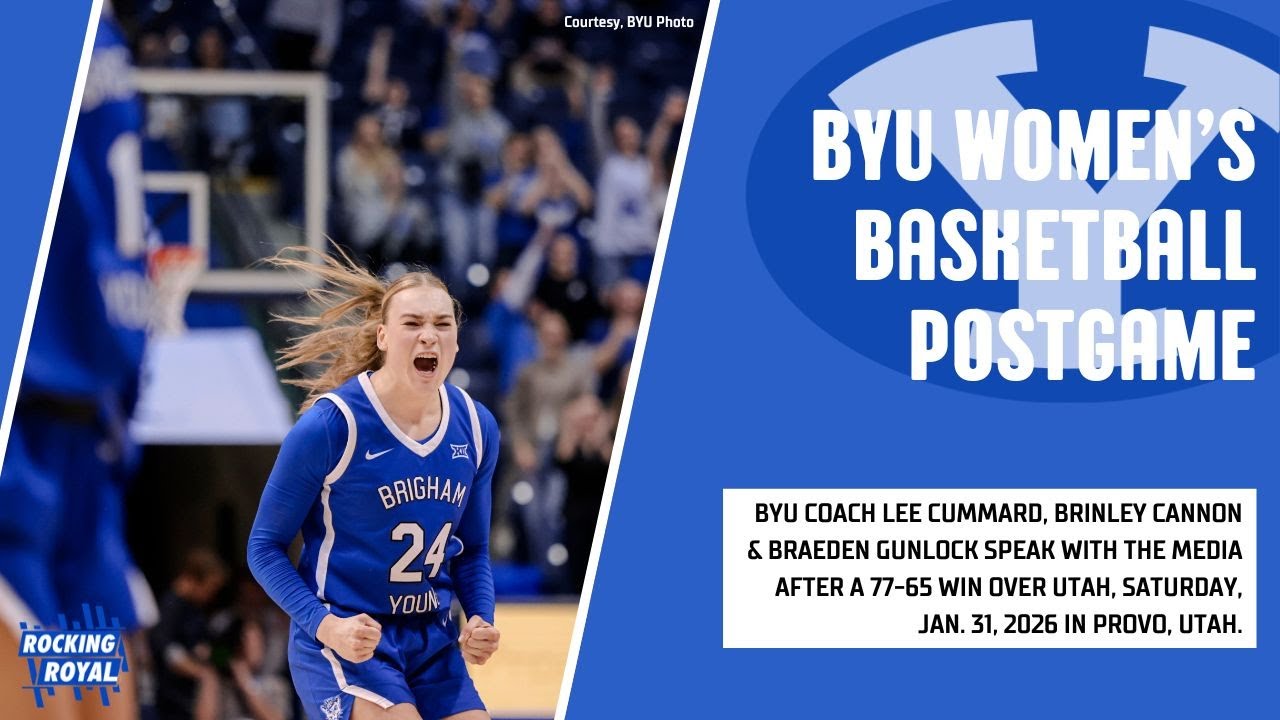 Wome's Basketball | BYU vs. Utah | Lee Cummard, Brinley Cannon, Braeden ...