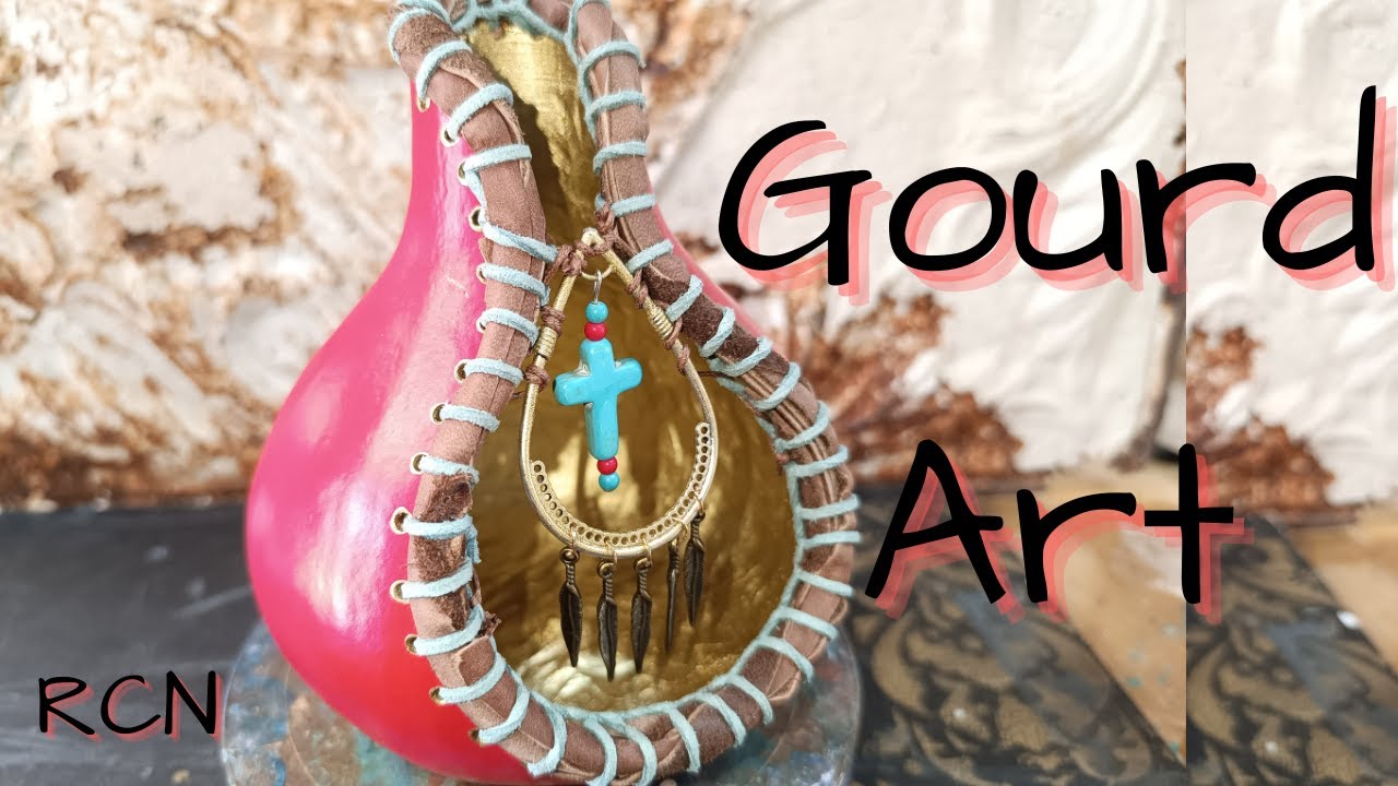 DIY Gourd Art | Gourd Art | Gourd Art Tutorial | Gourd carving #Gourd # ...