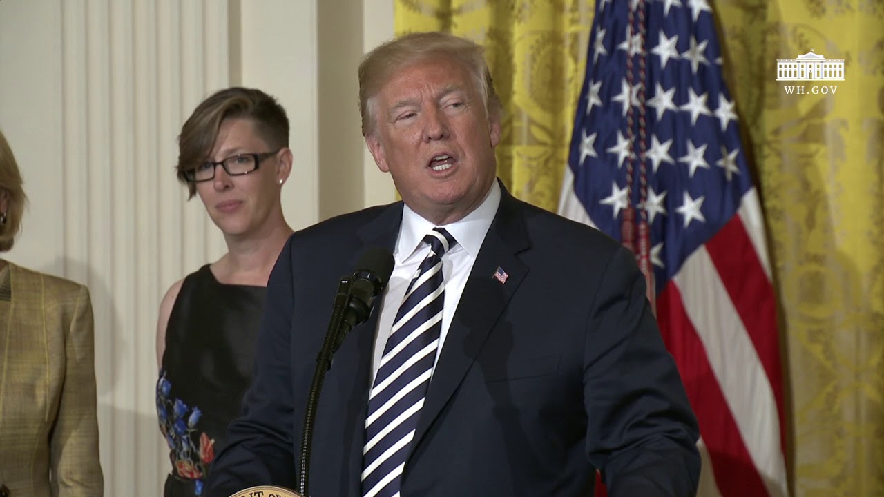 President Trump Delivers Remarks at the National Teacher of the Year ...
