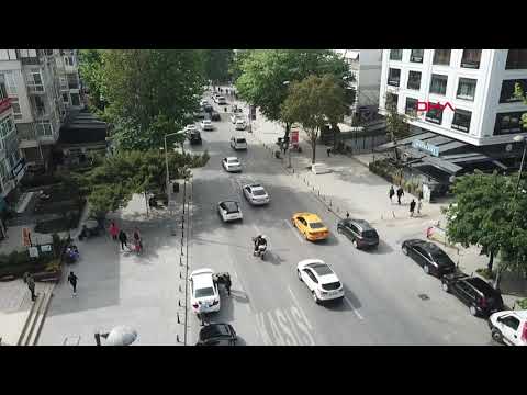 Kadıköy Bağdat Caddesi'nde eski günleri aratmayan yoğunluk yaşandı (Havadan görüntülerle)