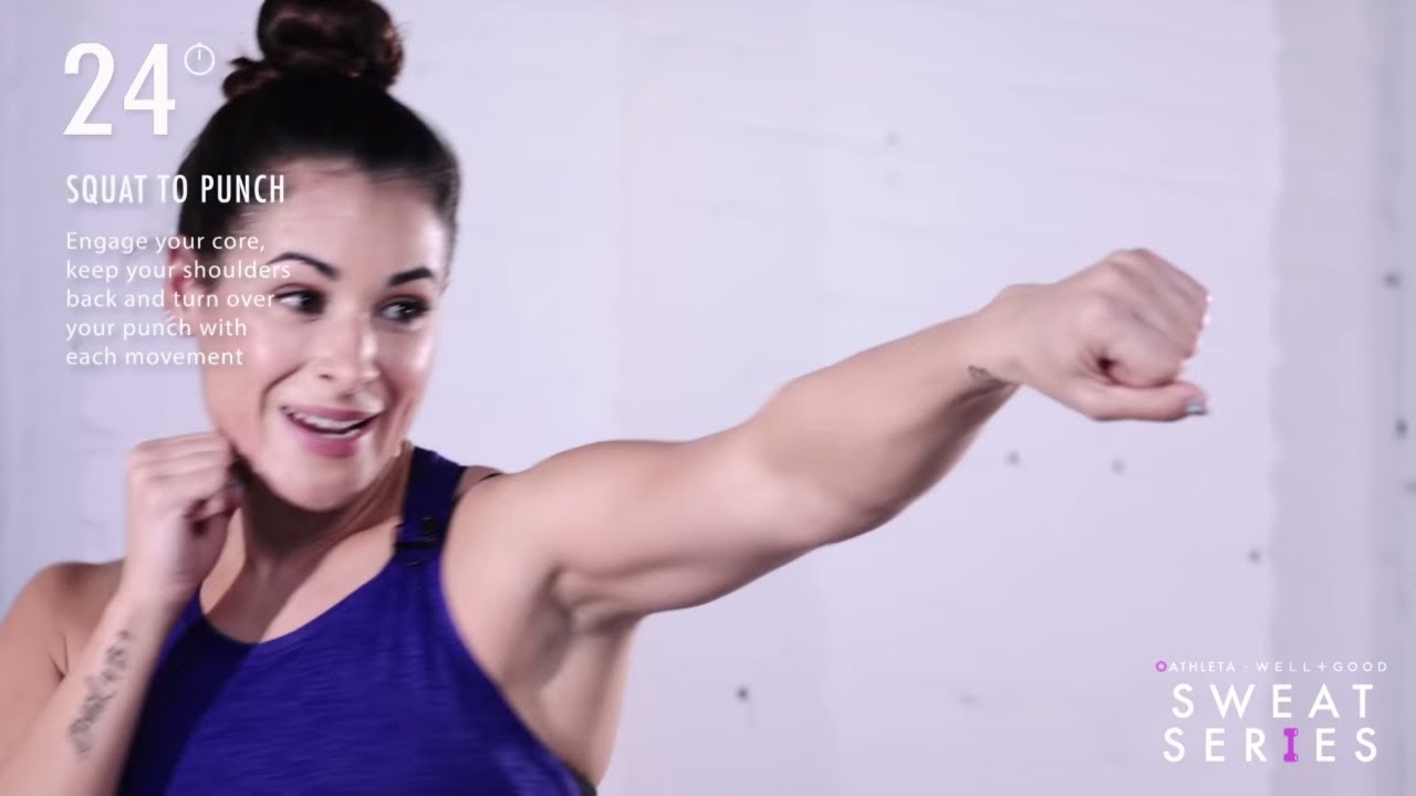 5 Minute Full-Body Boxing Workout | Sweat Series | Well+Good - YouTube