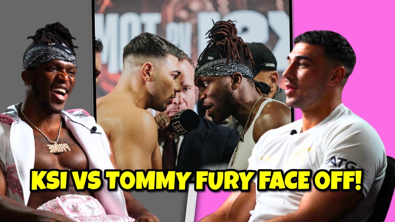 KSI vs Tommy Fury FACE OFF! - YouTube