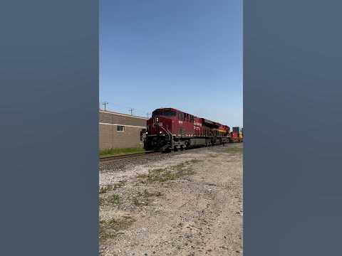CPKC 113 In Alliston Ontario With a KCS unit trailing Second - YouTube