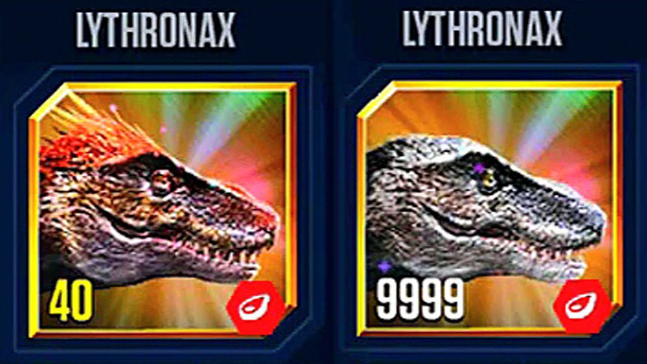 LYTHRONAX LEVEL 40 VS LTHRONAX LEVEL 9999 | JURASSIC WORL THE GAME ...