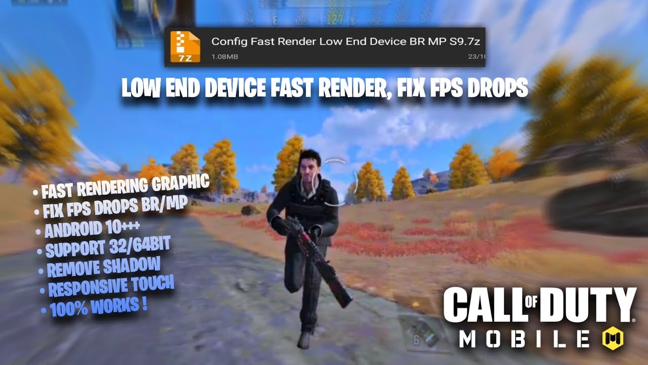 FAST RENDER LOW END DEVICE CONFIG FOR COD MOBILE | FIX LAGS CODM SEASON 9 - YouTube