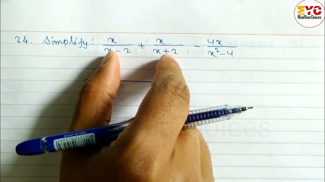 Simplify | Simplify Class 8 | Algebraic Expressions Class 8 | Rational Expressions Grade 8 - YouTube