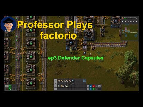 Factorio Rail World July 24 ep3 Defender Capsules - YouTube