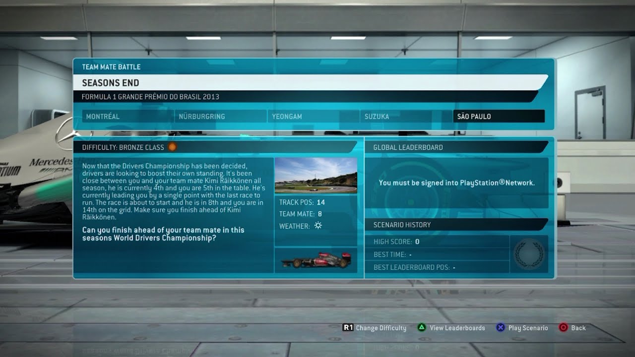 Seasons End | F1 2013 Scenario Mode (Team Mate Battle) - YouTube