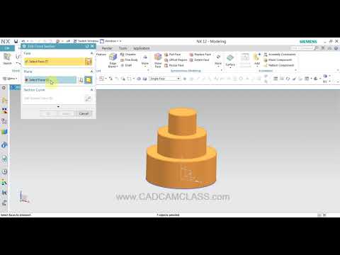 NX EDIT CROSS SECTION COMMAND IN NX - YouTube