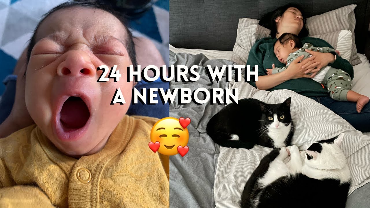 24 hours with a new born | 1 month old Aryan | Chinese Indian Baby ...