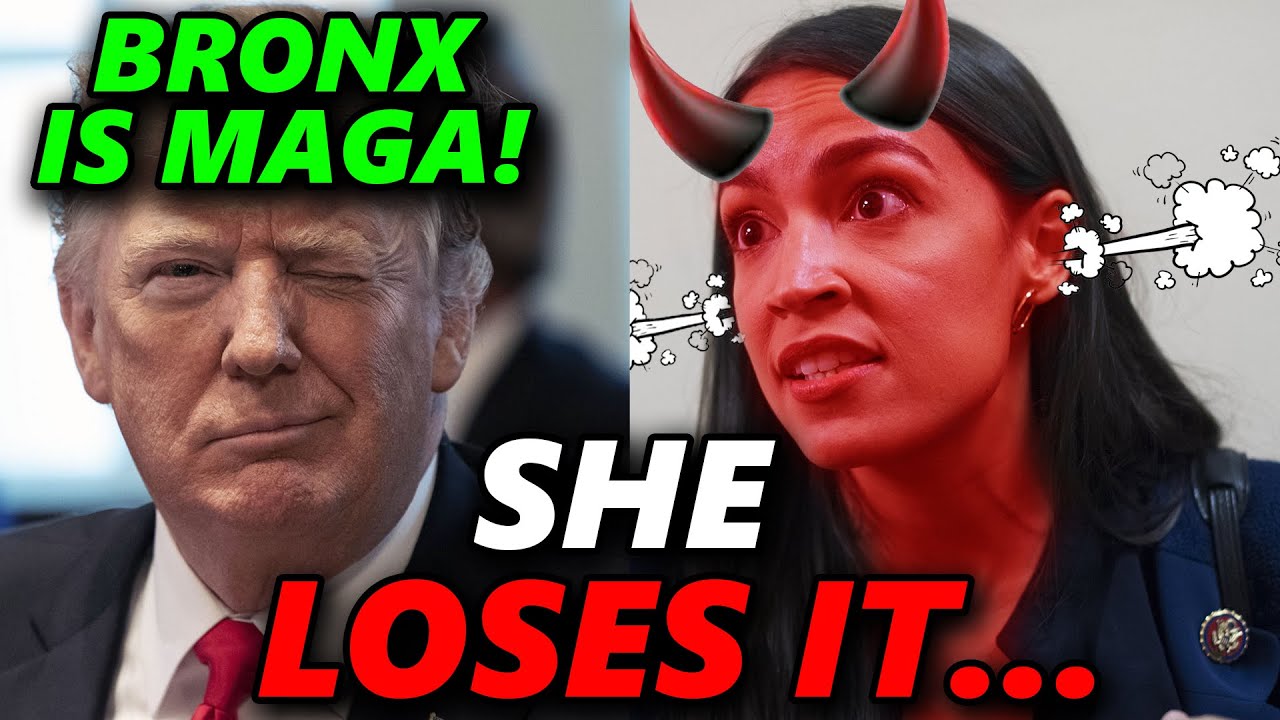 AOC COMPLETELY TRIGGERED By Trump's Bronx Rally! - YouTube