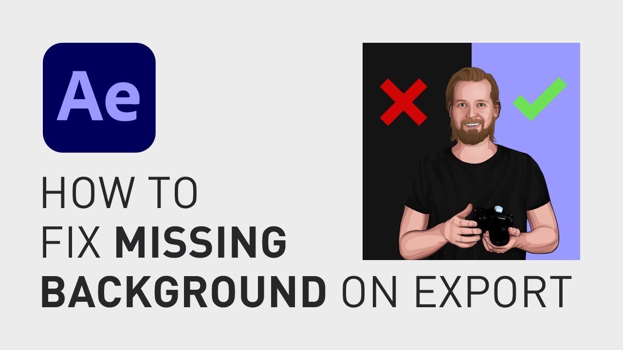 How to fix no background on export - YouTube