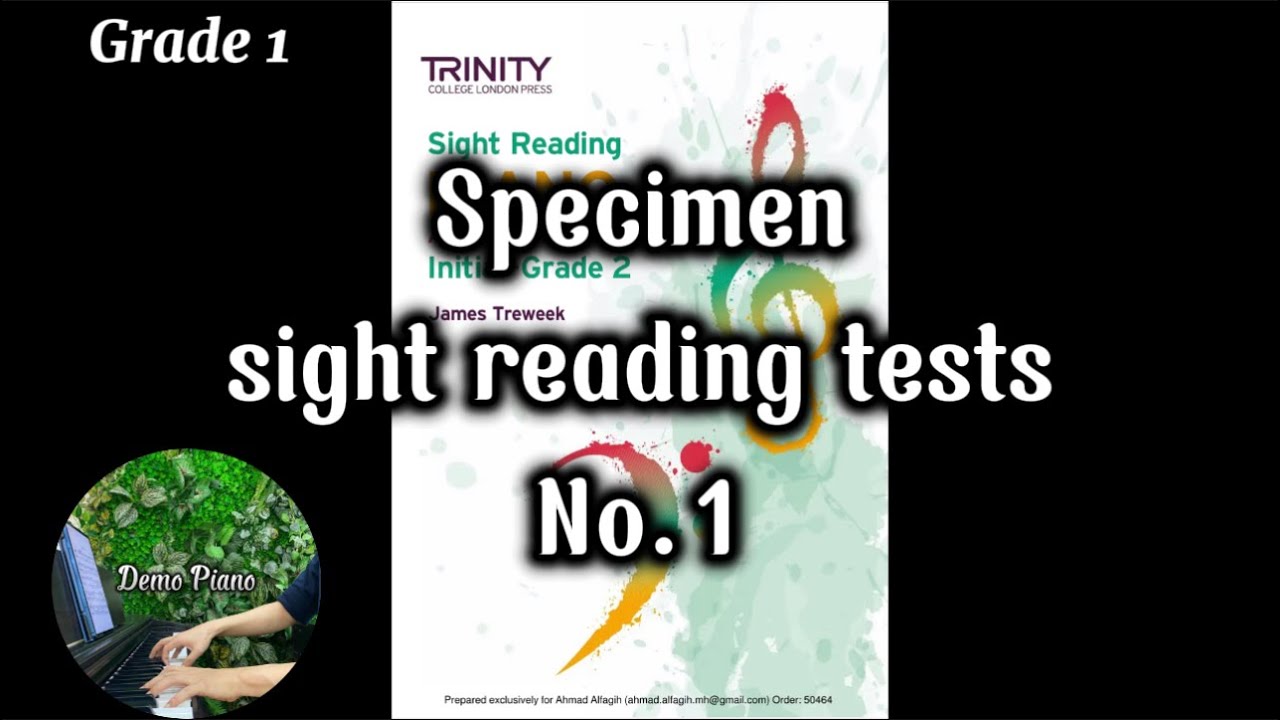 Specimen sight reading tests - No.1 (P48) | TRINITY Sight Reading PIANO ...