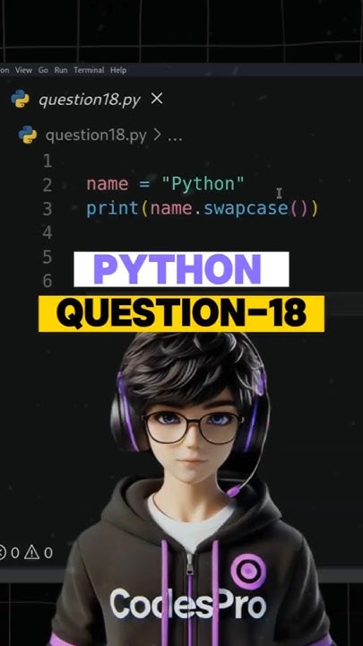 Transform Case 🔄 | Q18 #python #programming #pythonprogramming #shorts - YouTube