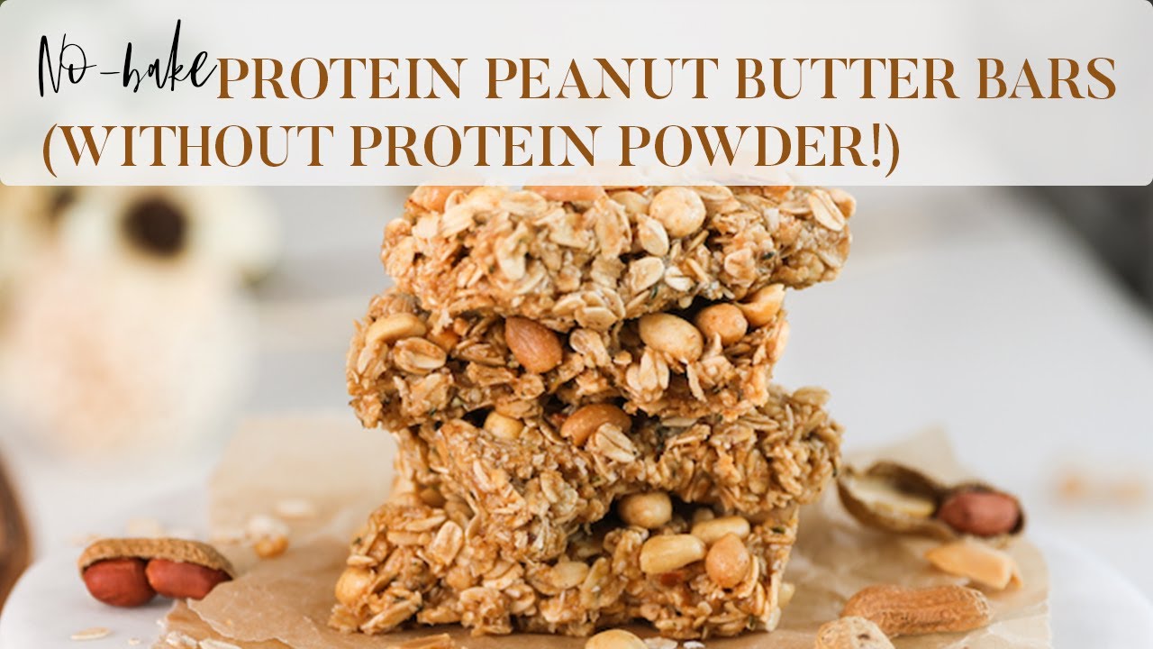 No-Bake Protein Peanut Butter Bars (Without Protein Powder!) - YouTube