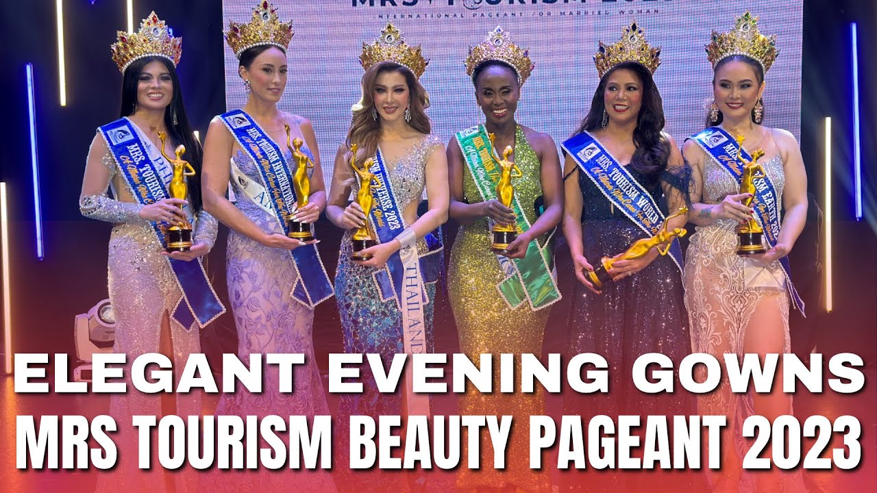 ELEGANT EVENING GOWN COMPETITION OF MRS TOURISM BEAUTY PAGEANT 2023 ...