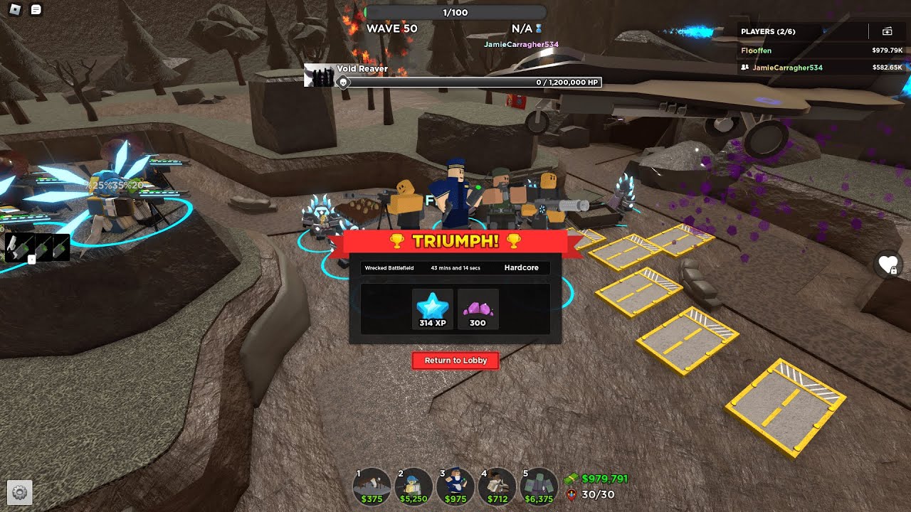 TDS Hardcore Duo Triumph | Double Heroes Strategy | Wave 50 Killing ...
