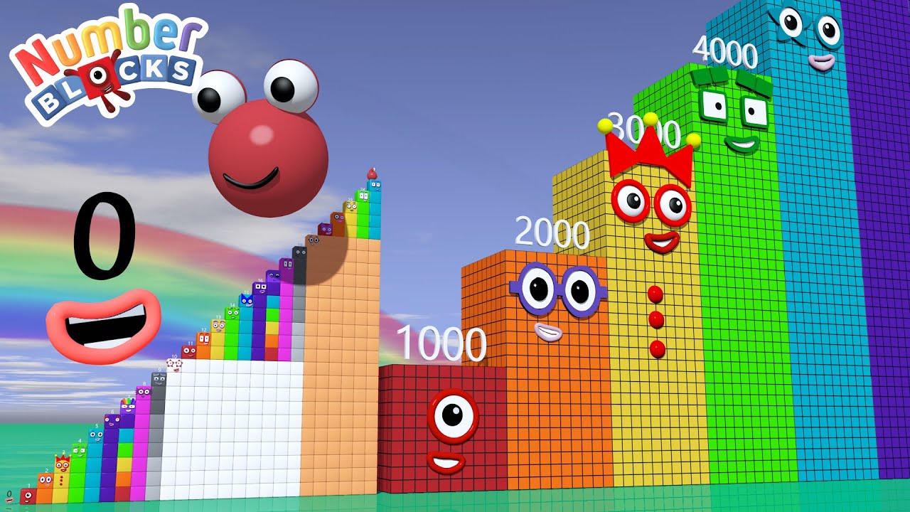 Numberblocks Step Squad ZERO to 25 vs 1000 to 25,000 BIGGEST Standing ...