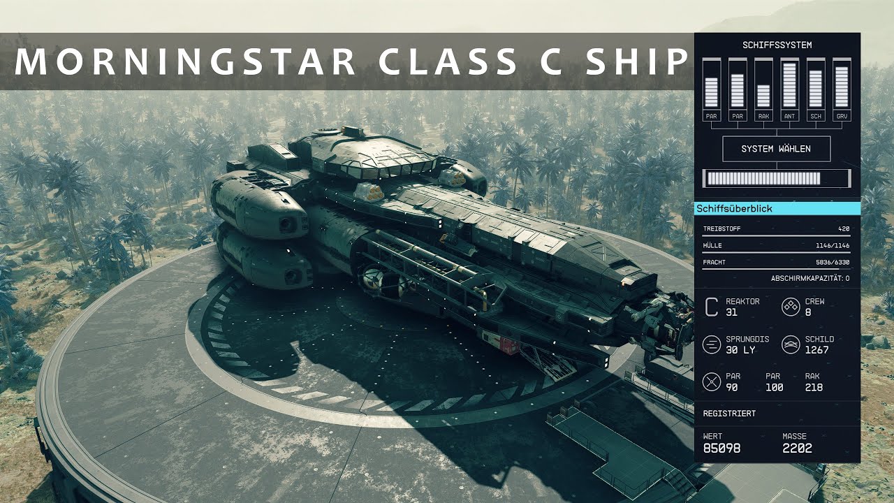 Starfield, MORNINGSTAR, C Class Ship, Full Ship Tour - YouTube