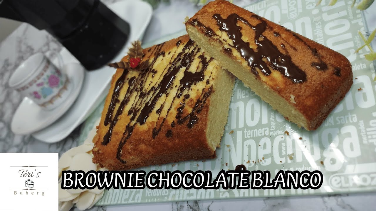 BROWNIE DE CHOCOLATE BLANCO || TERI'S BAKERY - YouTube