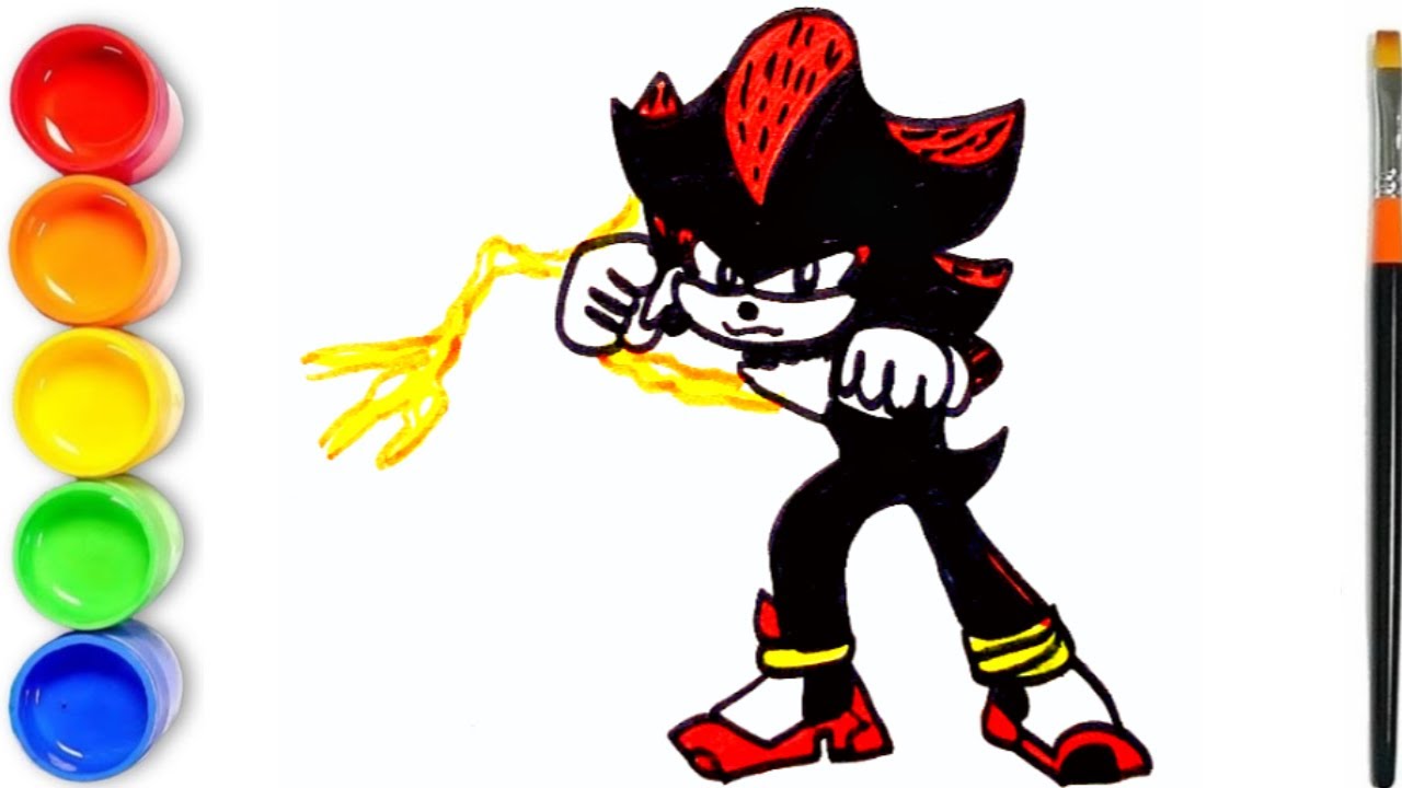 How To Draw Shadow the Hedgehog | Sonic 3 - YouTube