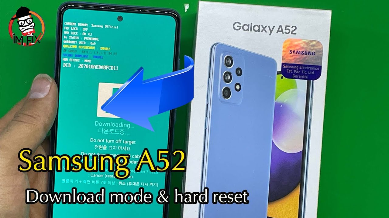 Samsung Galaxy A52 (SM_A525F) Download mode .Hard Reset & Format - YouTube