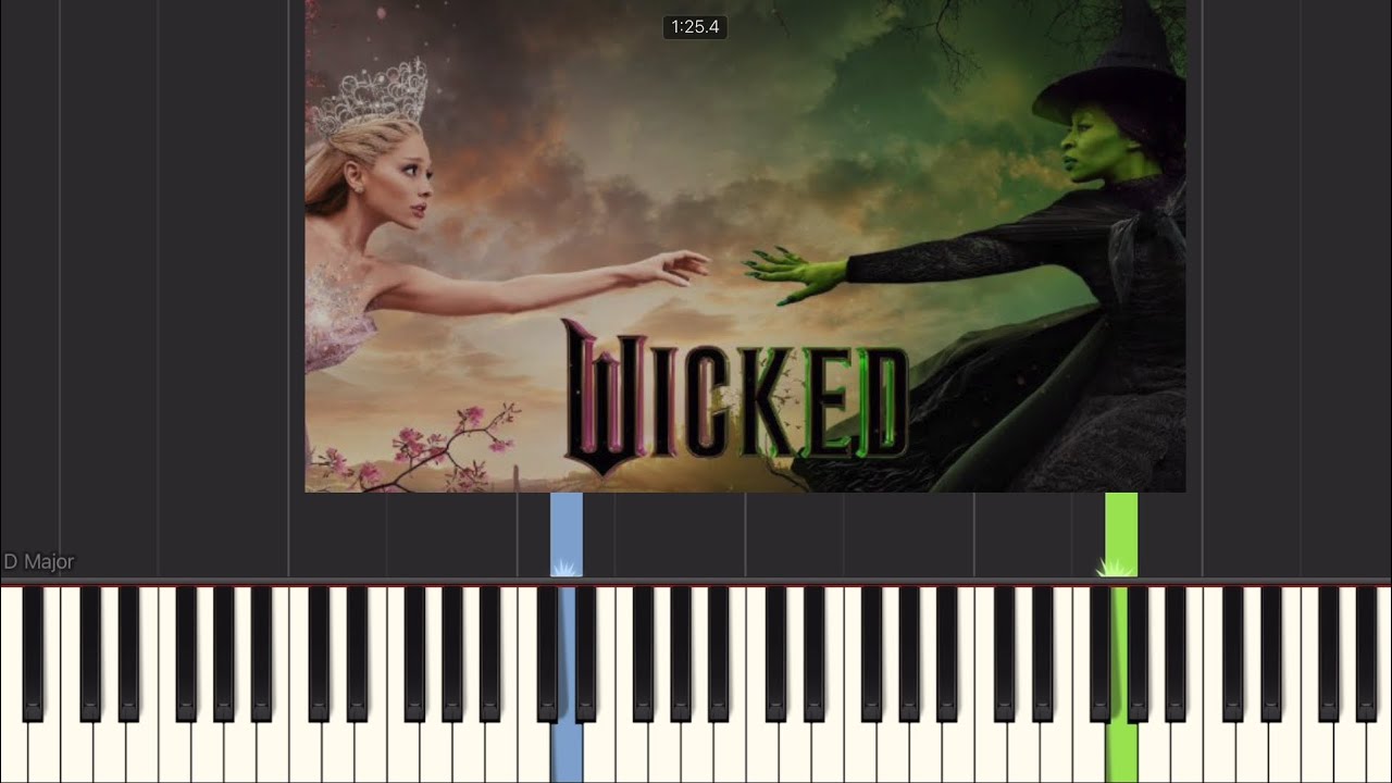 Defying Gravity EASY SHORT Piano Tutorial | Wicked | Real Sound - YouTube
