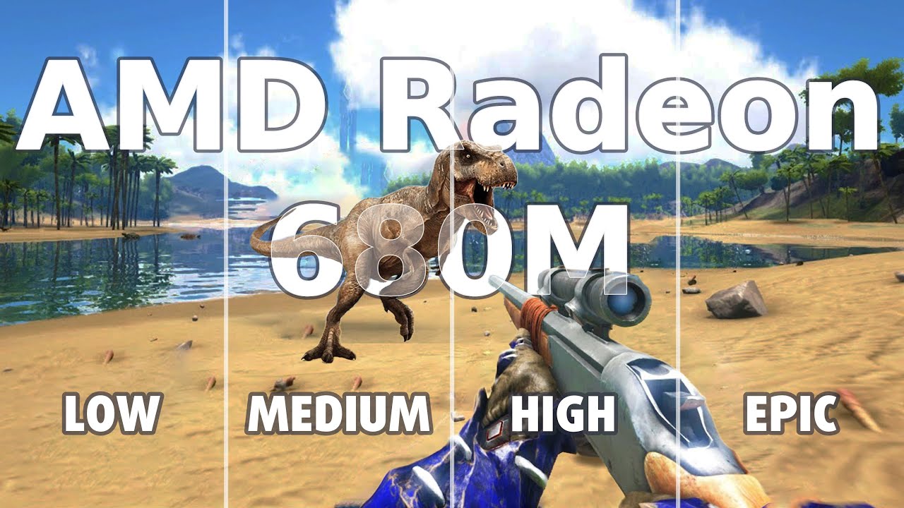 🎮 AMD Radeon 680M - ARK: Survival Evolved gameplay benchmarks (1080p ...
