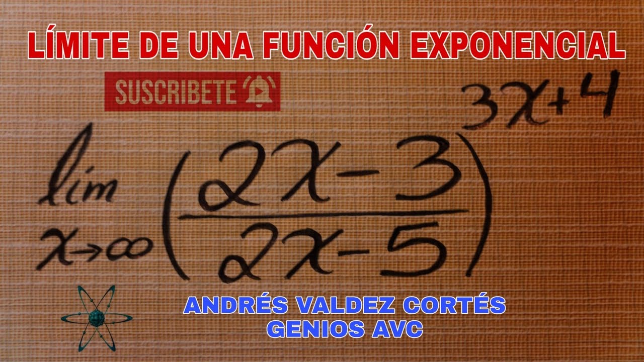 LÍMITE DE UNA FUNCIÓN EXPONENCIAL - YouTube
