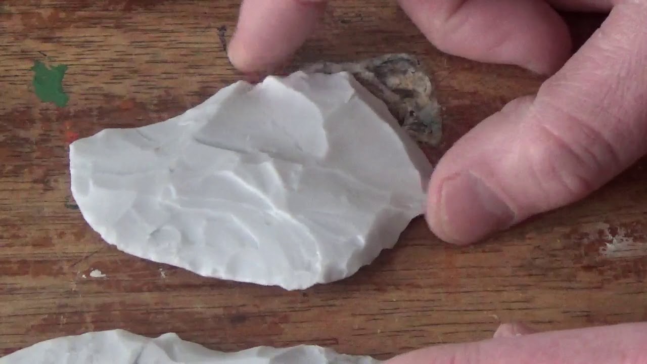 Flintknapping Step fractures and hinges - YouTube