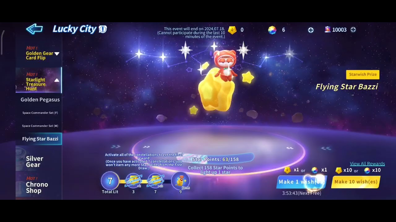 Kartrider rush+ starlight flying pet (flying star buzzi) - YouTube
