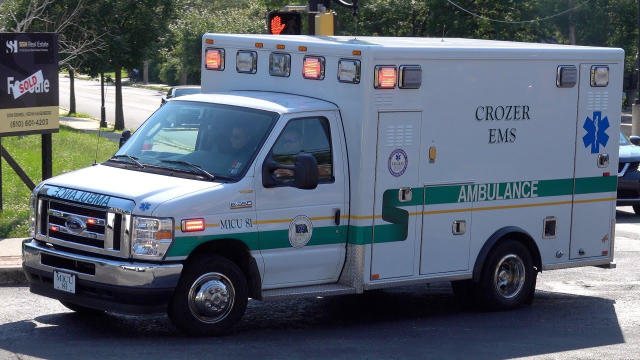 Crozer EMS MICU 81 Responding - YouTube