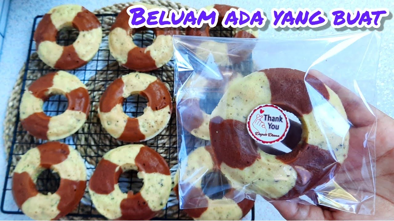 Cara Mudah Membuat Bolu Donat Oreo‼️ Orderan tembus 300 pcs setiap hari ...