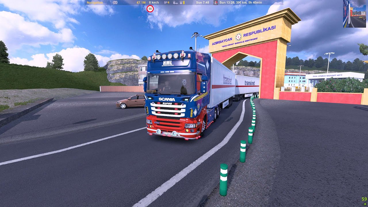 ETS2 1.44 RoExtended 3.4 + AZGE Add-on by Arayas | Tibilisi (GE in AZGE ...